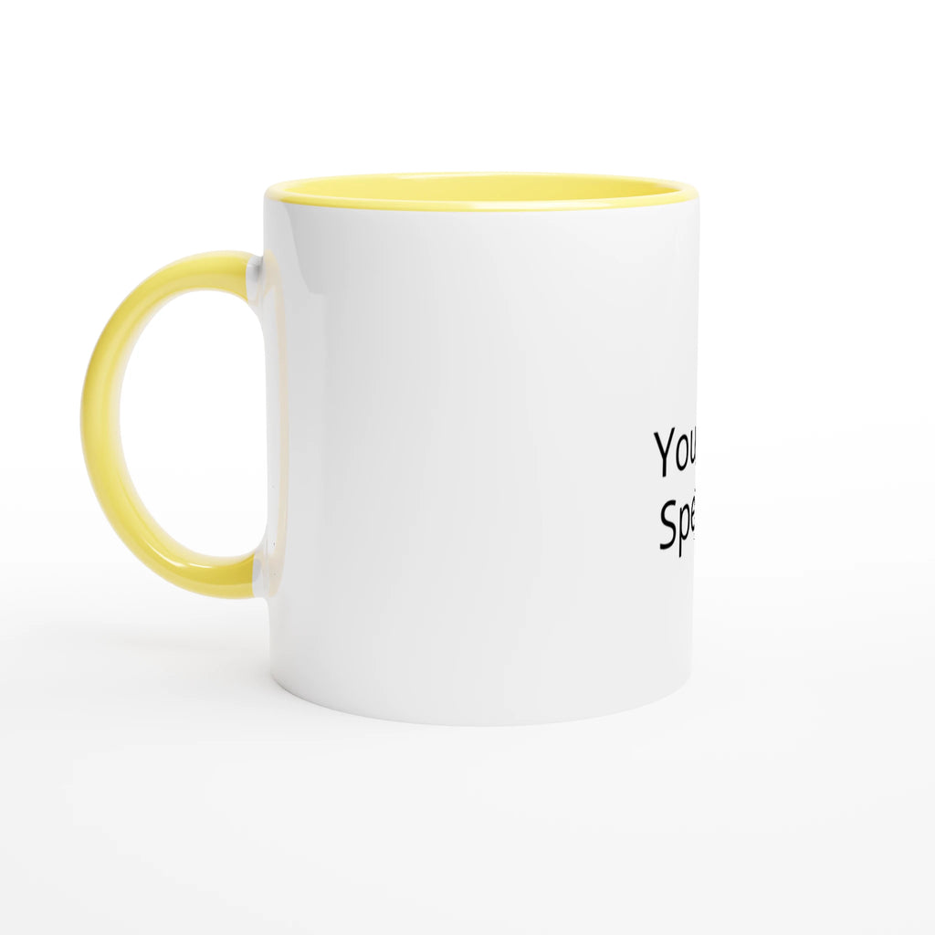 White 11oz Ceramic Mug with Color Inside – ShopSphere