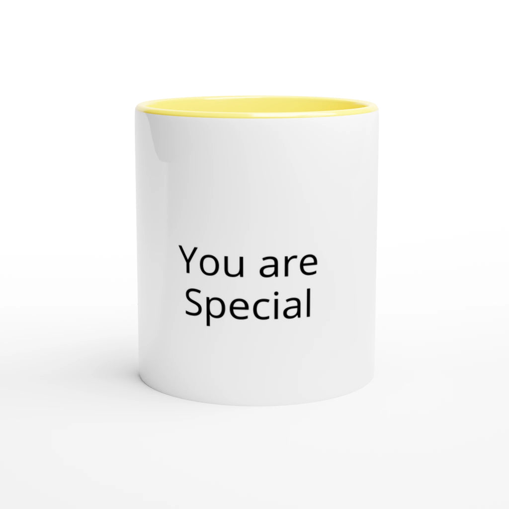 White 11oz Ceramic Mug with Color Inside – ShopSphere